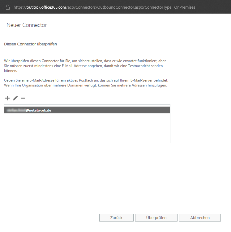 Checking Connector settings