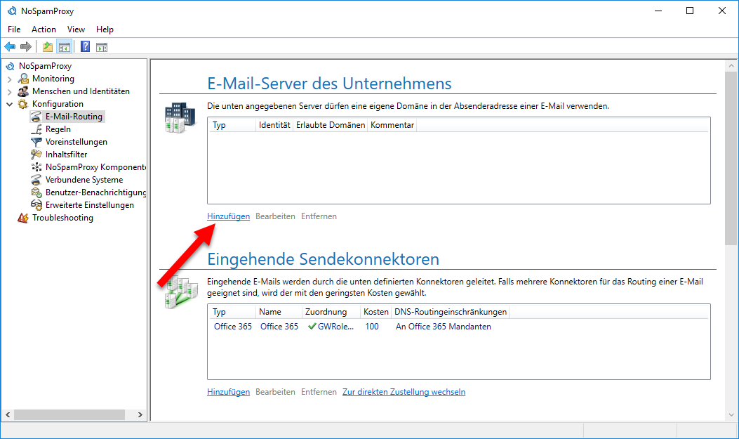 Microsoft 365 als Relayhost freigeben